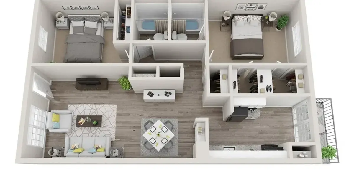 Unit SE-919 - B9 | 2 Bed | 2 Bath | Premium | Life at Jackson Square